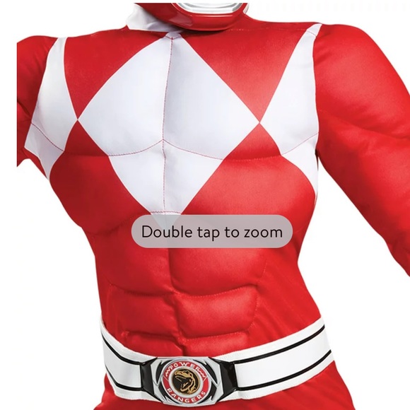Costumes | Disguise Red Ranger Classic Boys Muscle Halloween Costume ...